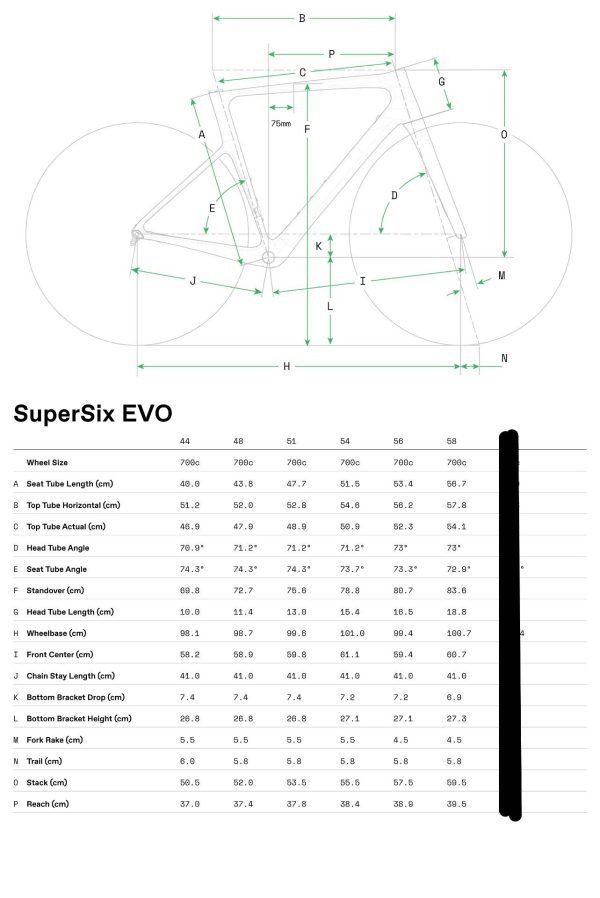 2024 Cannondale SuperSix EVO LAB71 Carbon bike frame with handlebar ...