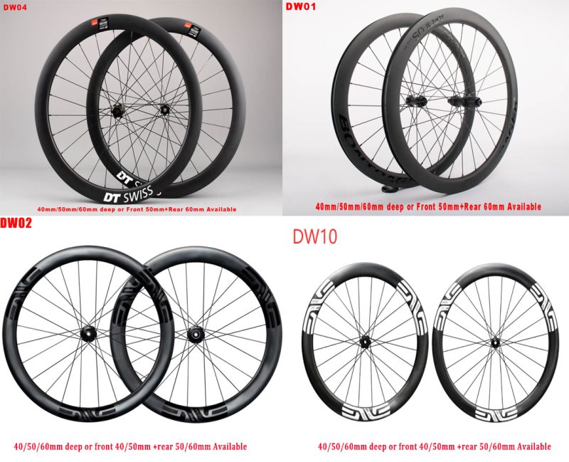 15 Colors T1000 40/50/60mm depth 28mm Width Disc Brake Carbon Bike ...